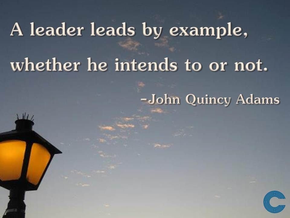 Leading By Example – malcolmsmusings.org